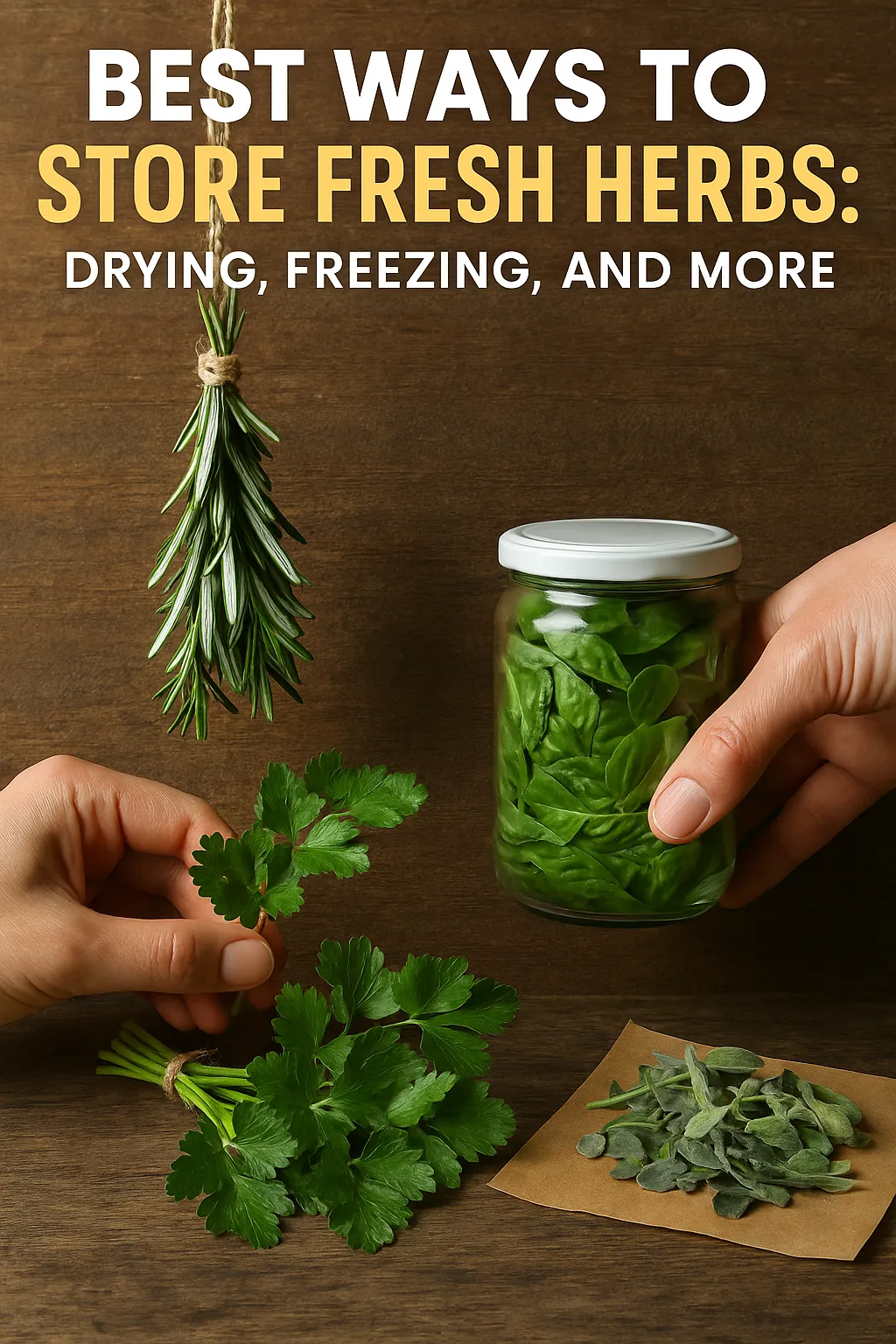 Best Ways to Store Fresh Herbs: Drying, Freezing, and More
