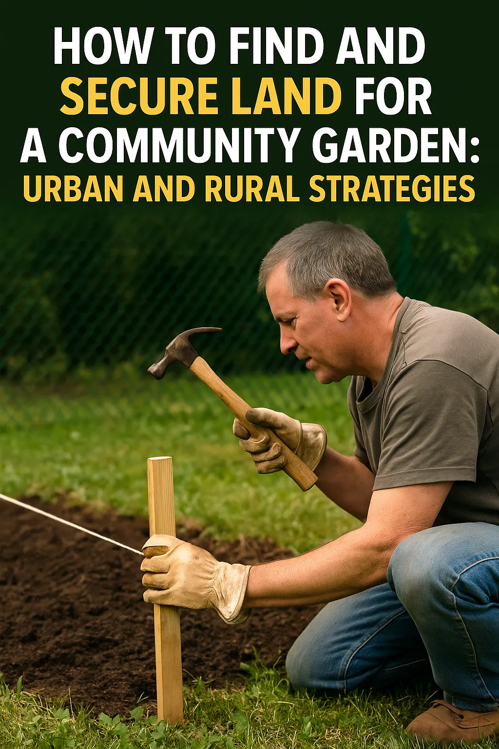 How to Find and Secure Land for a Community Garden: Urban and Rural ...