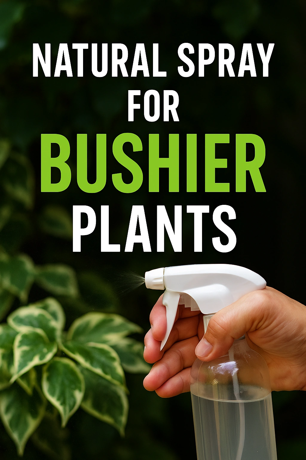 Natural Spray for Bushier Plants - How To Grow Plant