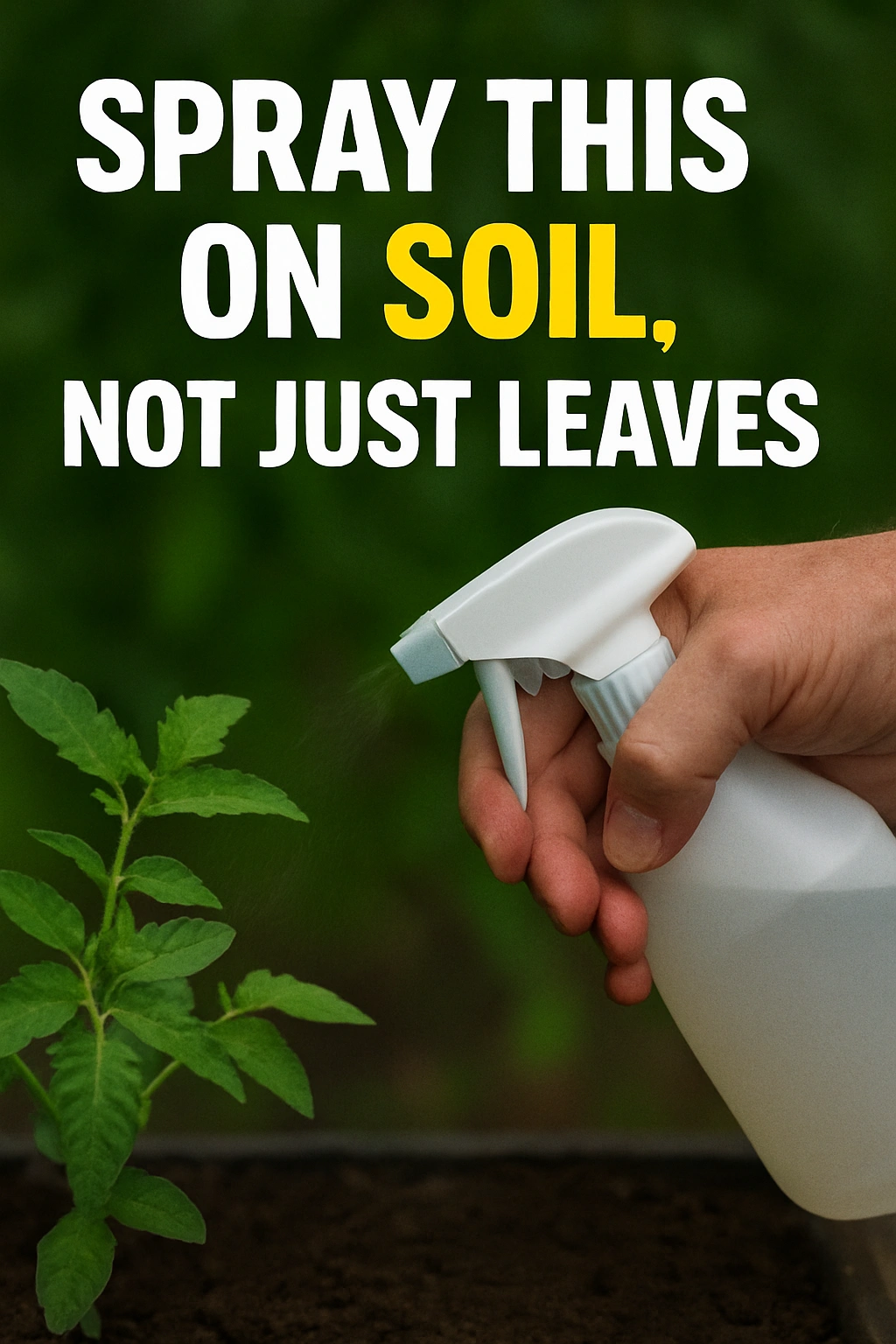 Spray This on Soil, Not Just Leaves - How To Grow Plant