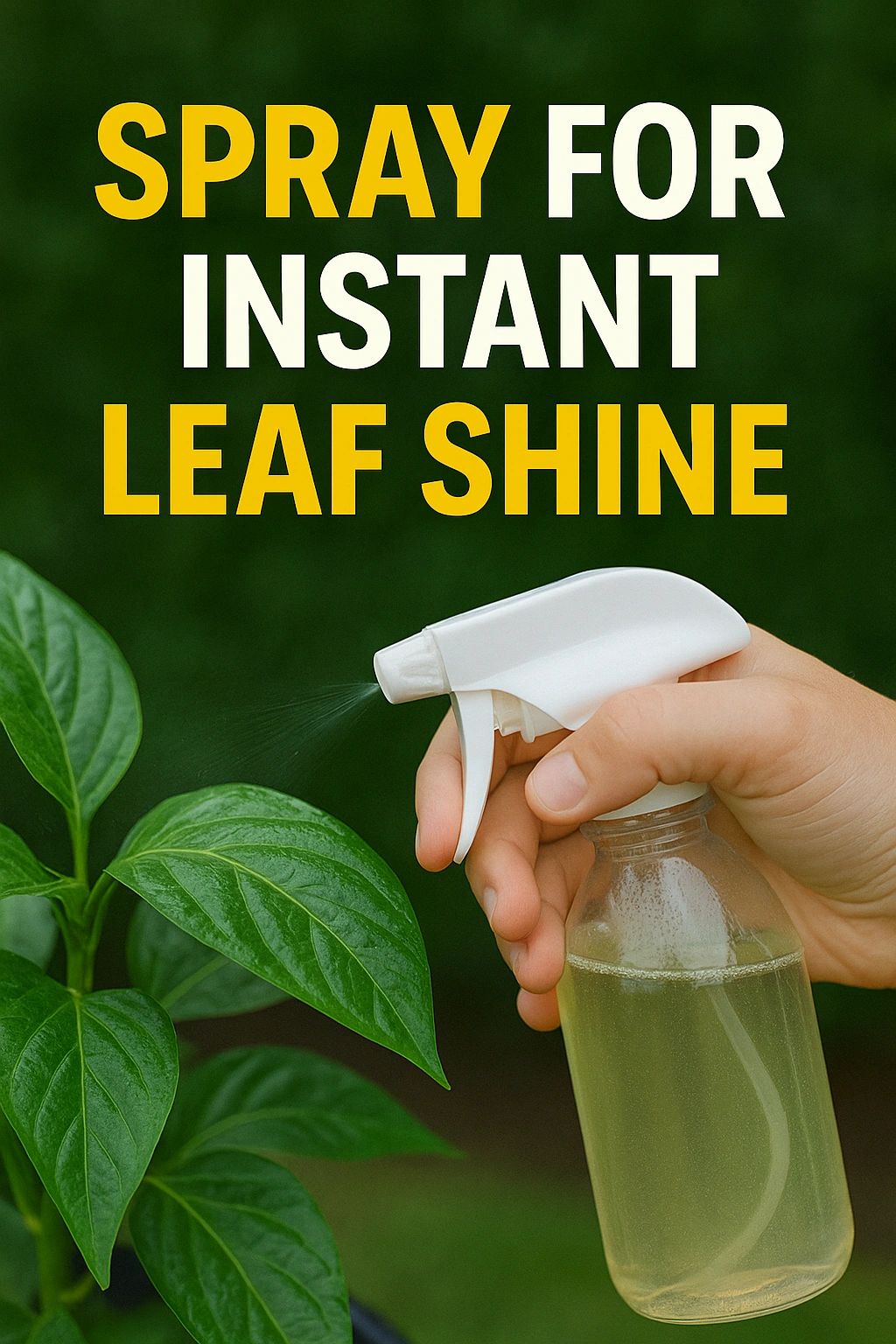 Spray for Instant Leaf Shine - How To Grow Plant