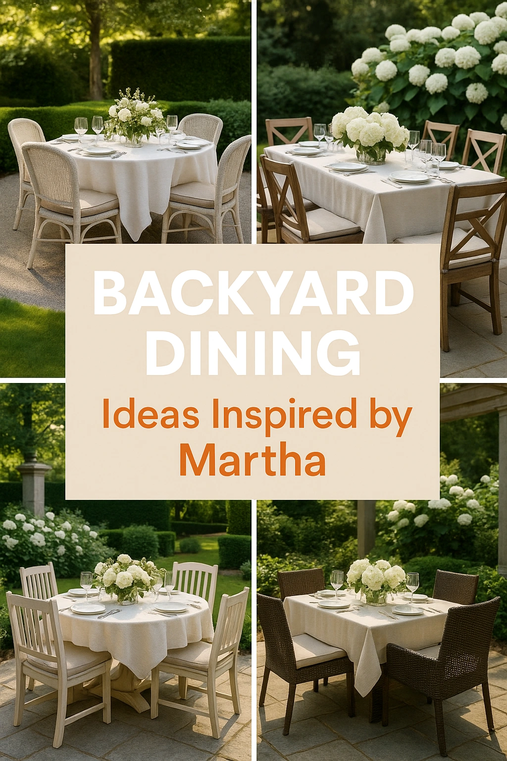 Backyard Dining Ideas Inspired by Martha - How To Grow Plant