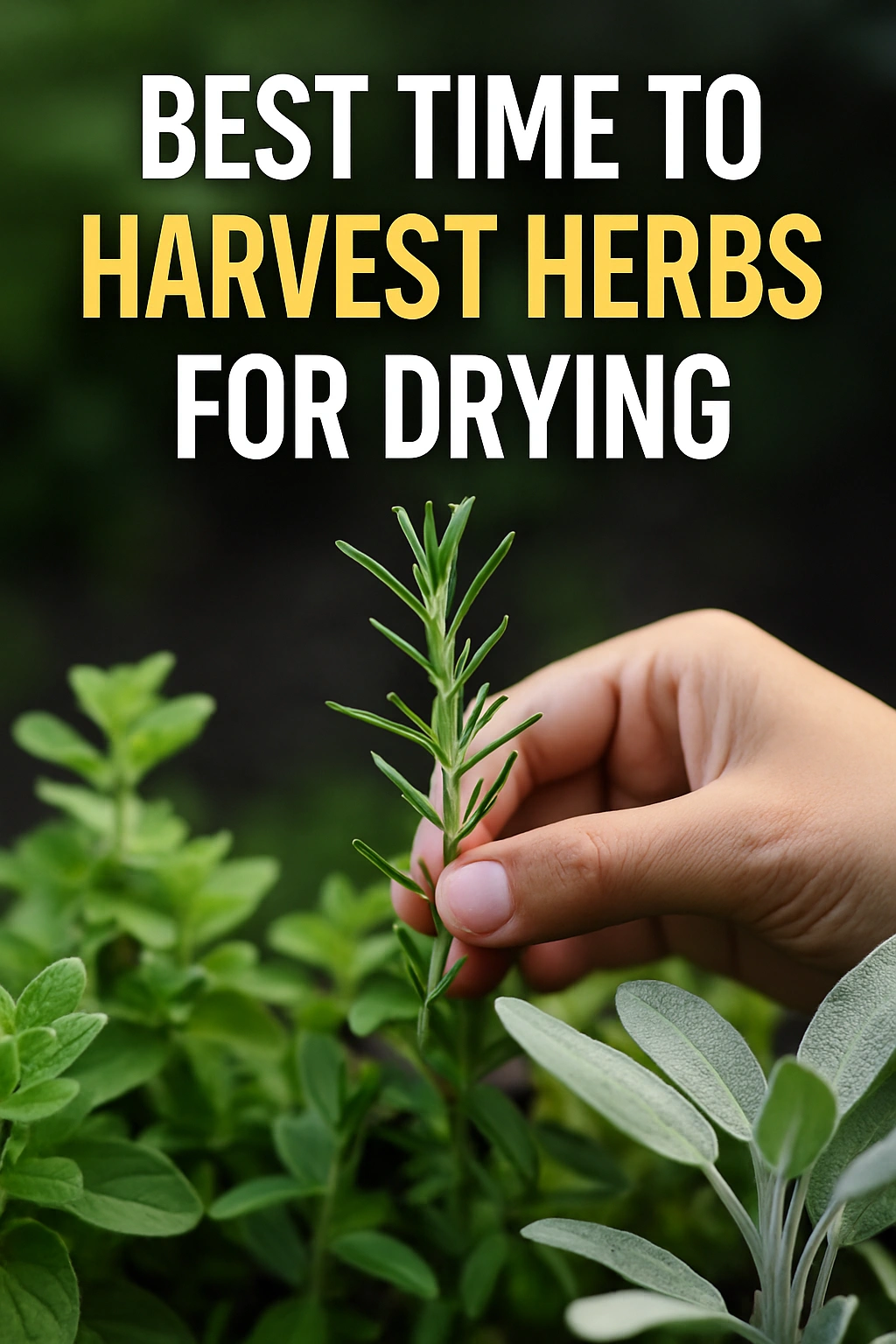 Best Time to Harvest Herbs for Drying - How To Grow Plant