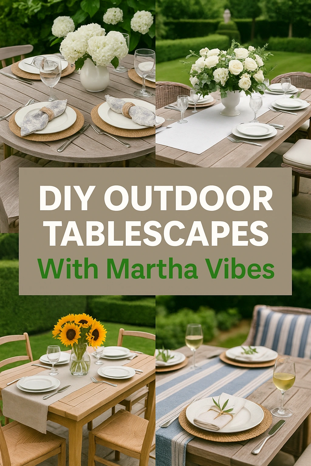 DIY Outdoor Tablescapes With Martha Vibes - How To Grow Plant