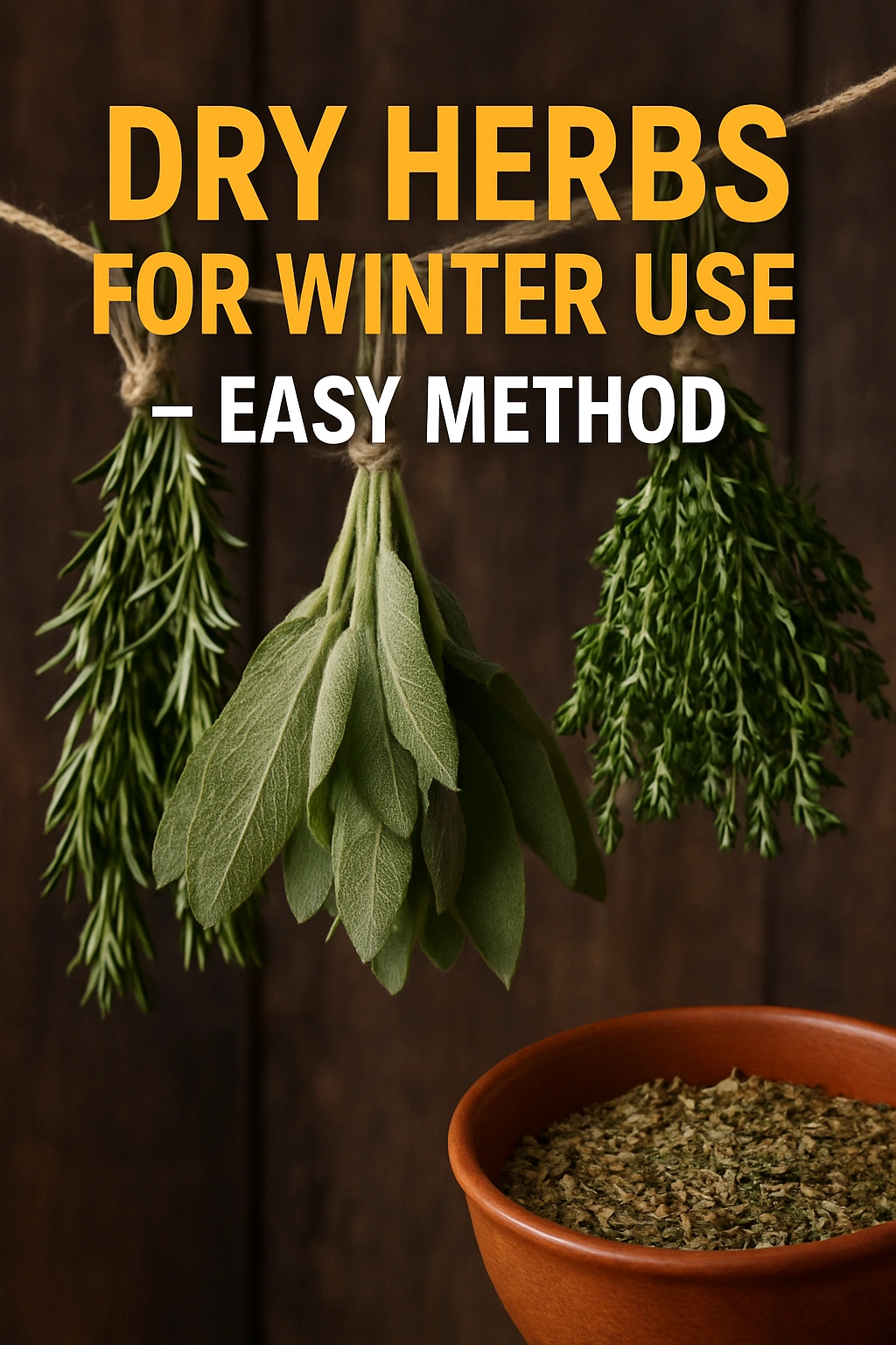 Dry Herbs for Winter Use — Easy Method - How To Grow Plant