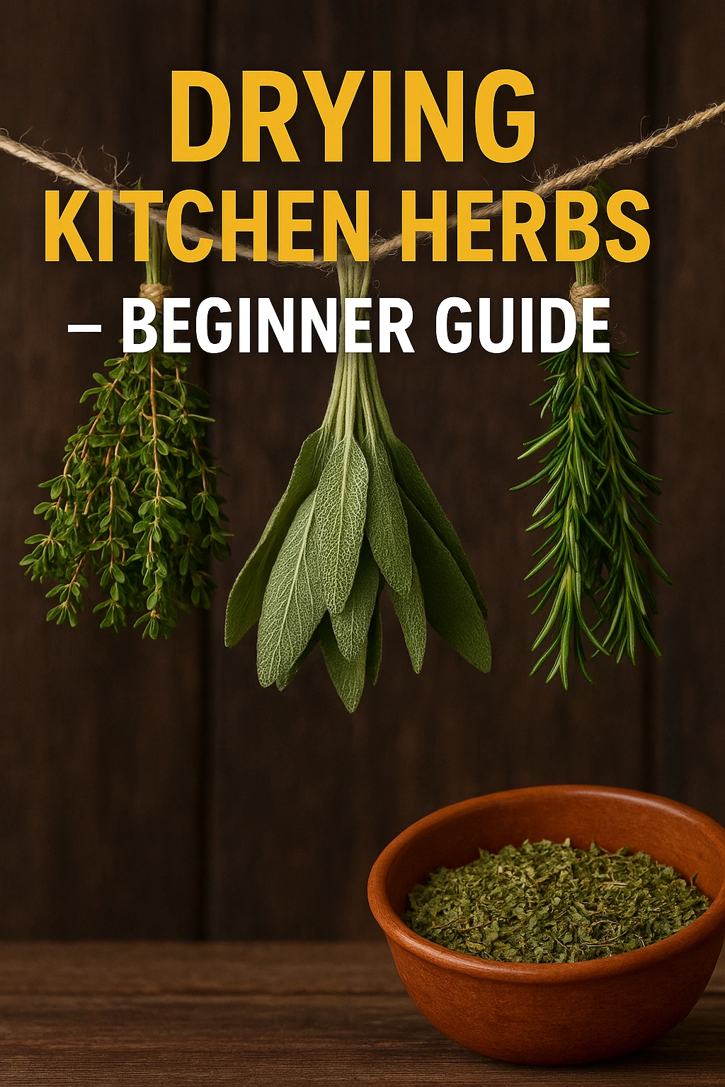 Drying Kitchen Herbs — Beginner Guide - How To Grow Plant