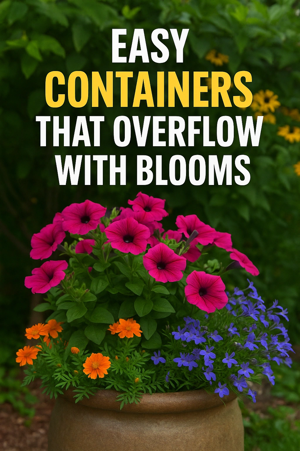 Easy Containers That Overflow With Blooms - How To Grow Plant