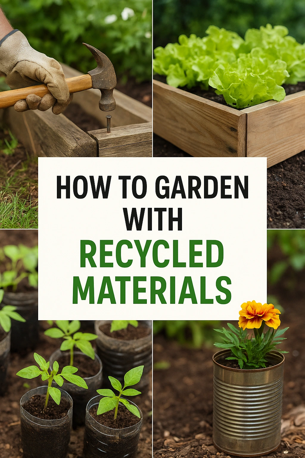 How to Garden With Recycled Materials - How To Grow Plant