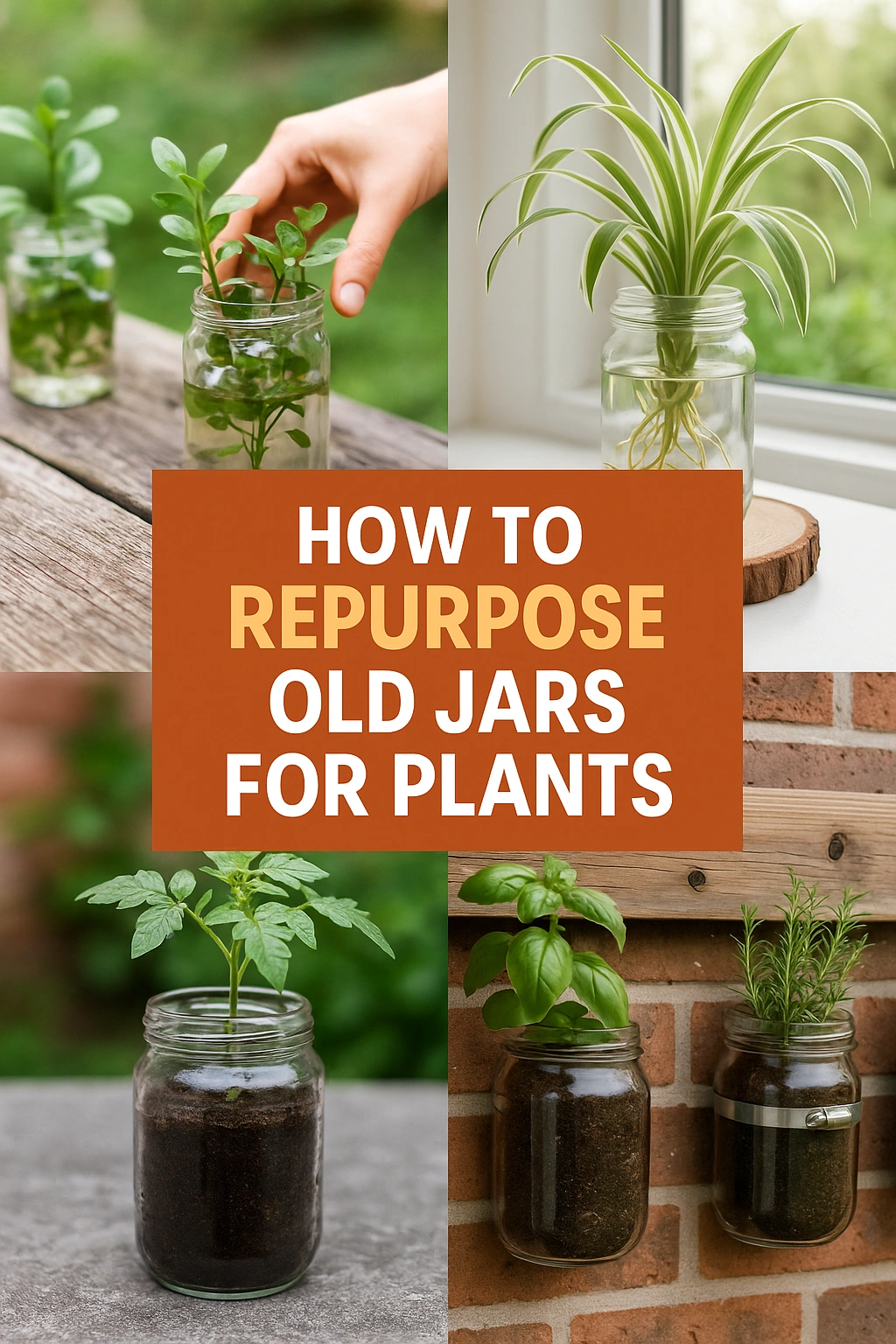 How to Repurpose Old Jars for Plants - How To Grow Plant