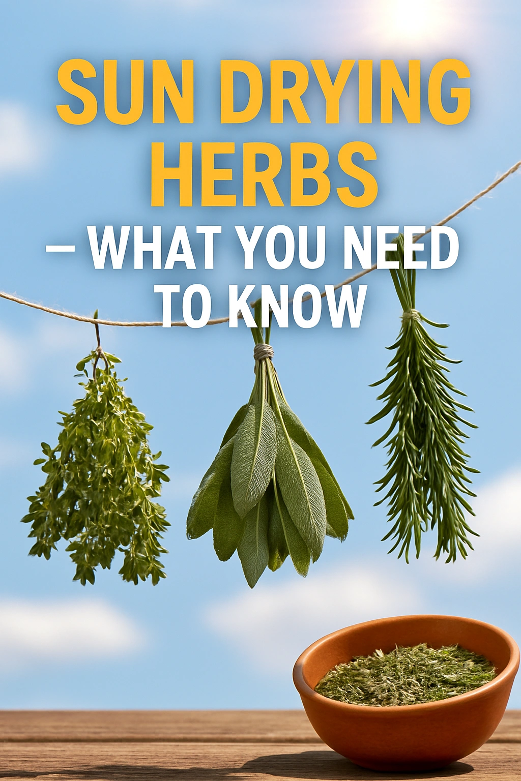 Sun Drying Herbs — What You Need to Know - How To Grow Plant