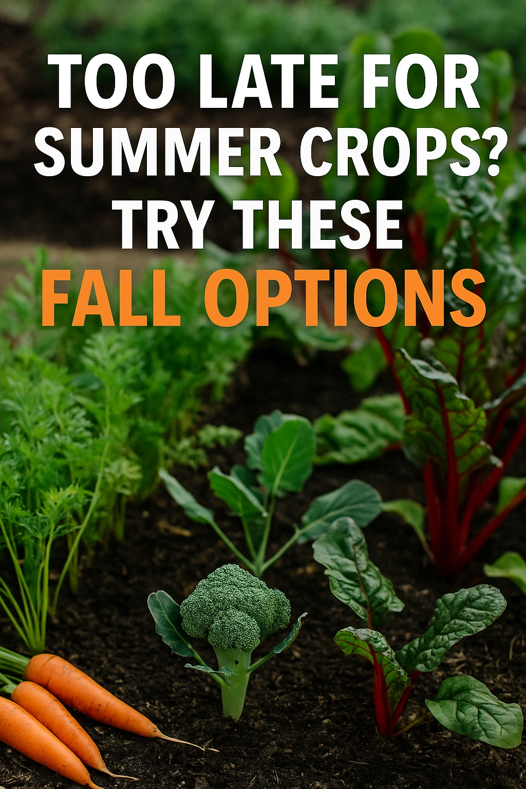 Too Late for Summer Crops? Try These Fall Options - How To Grow Plant