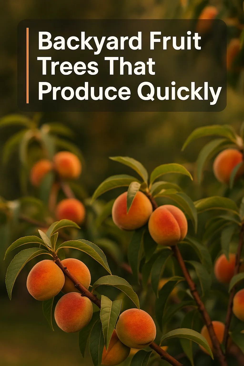 Backyard Fruit Trees That Produce Quickly - How To Grow Plant
