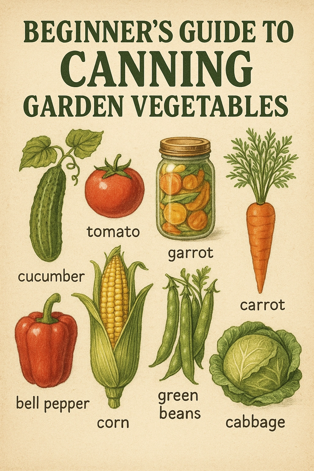 Beginner’s Guide to Canning Garden Vegetables - How To Grow Plant