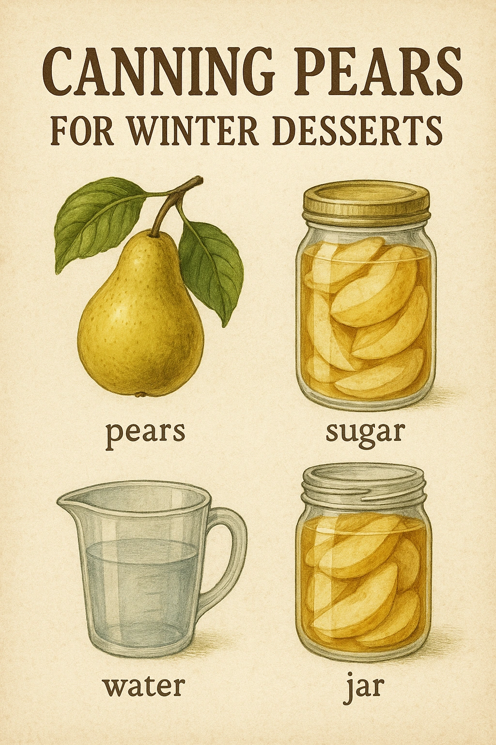 Canning Pears for Winter Desserts - How To Grow Plant