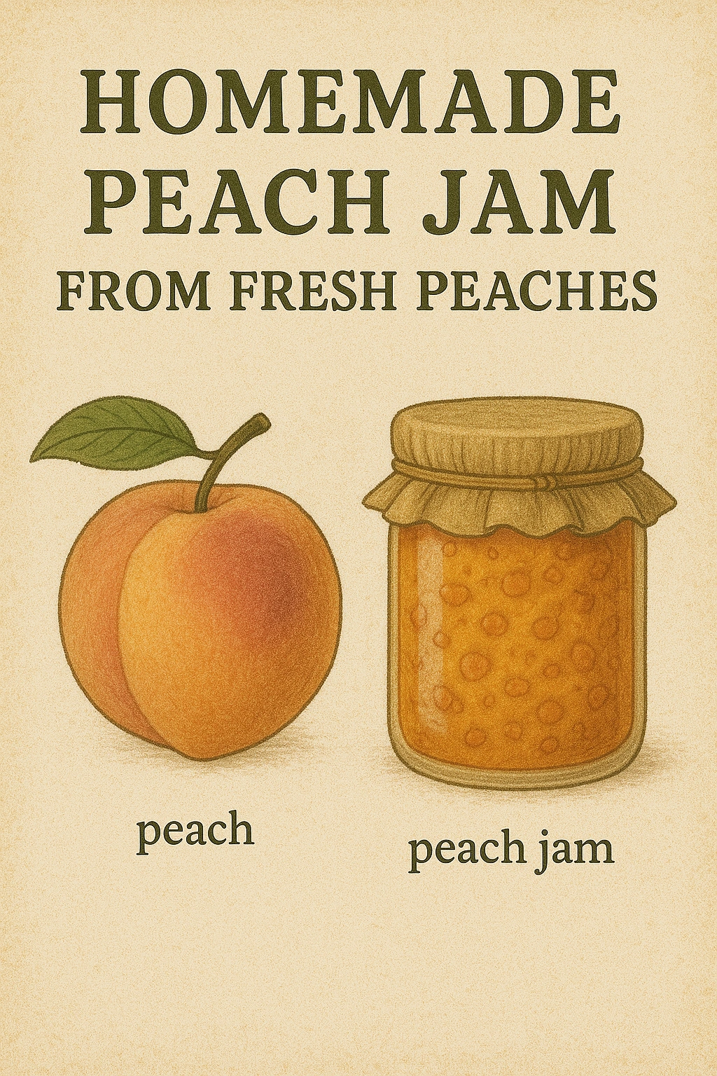 Homemade Peach Jam from Fresh Peaches - How To Grow Plant