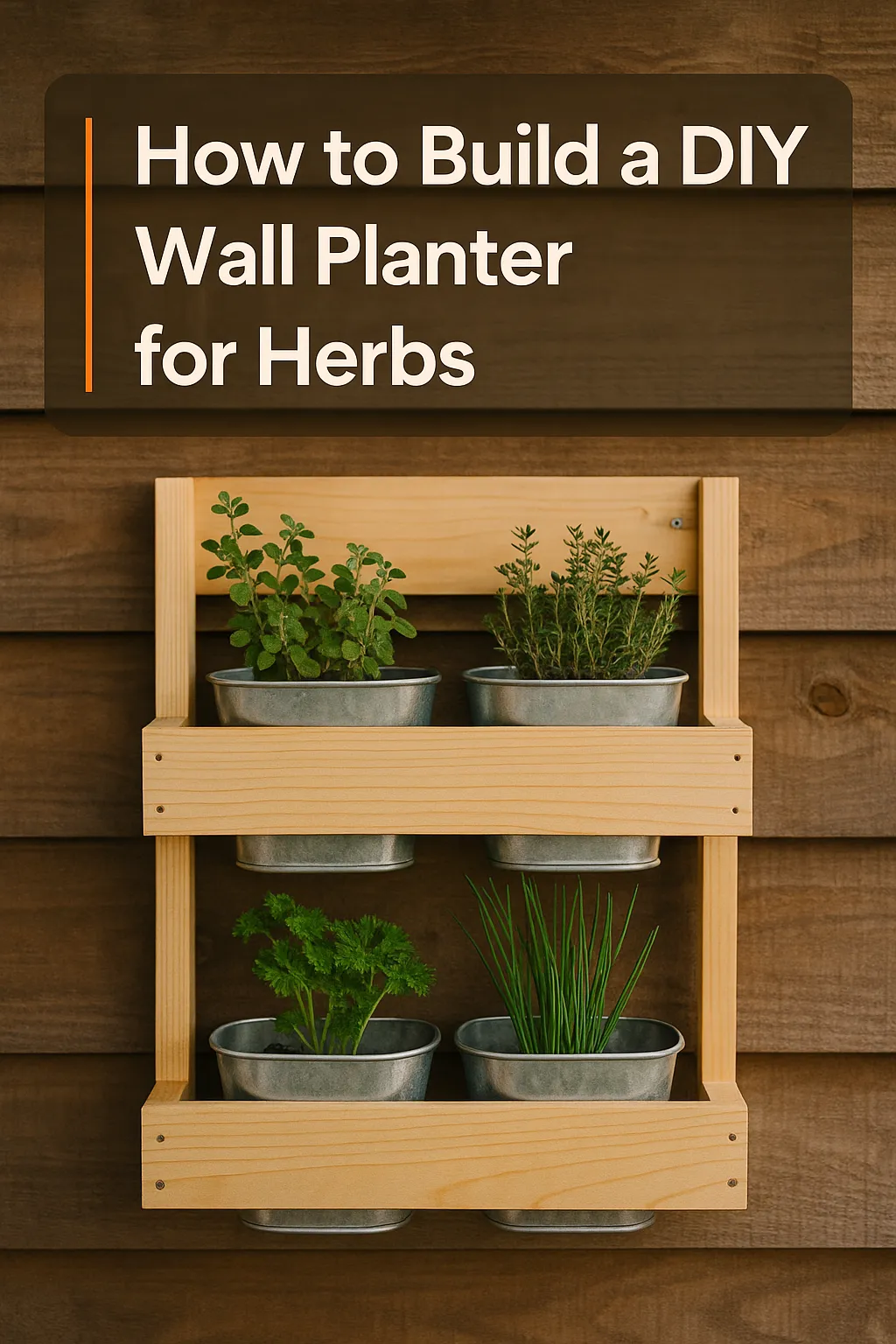 How to Build a DIY Wall Planter for Herbs - How To Grow Plant