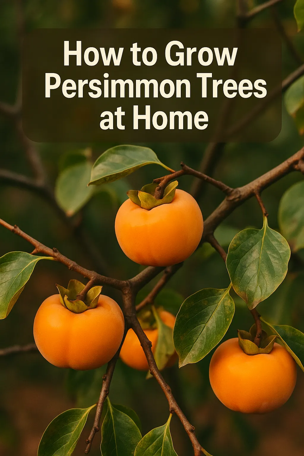 How to Grow Persimmon Trees at Home - How To Grow Plant
