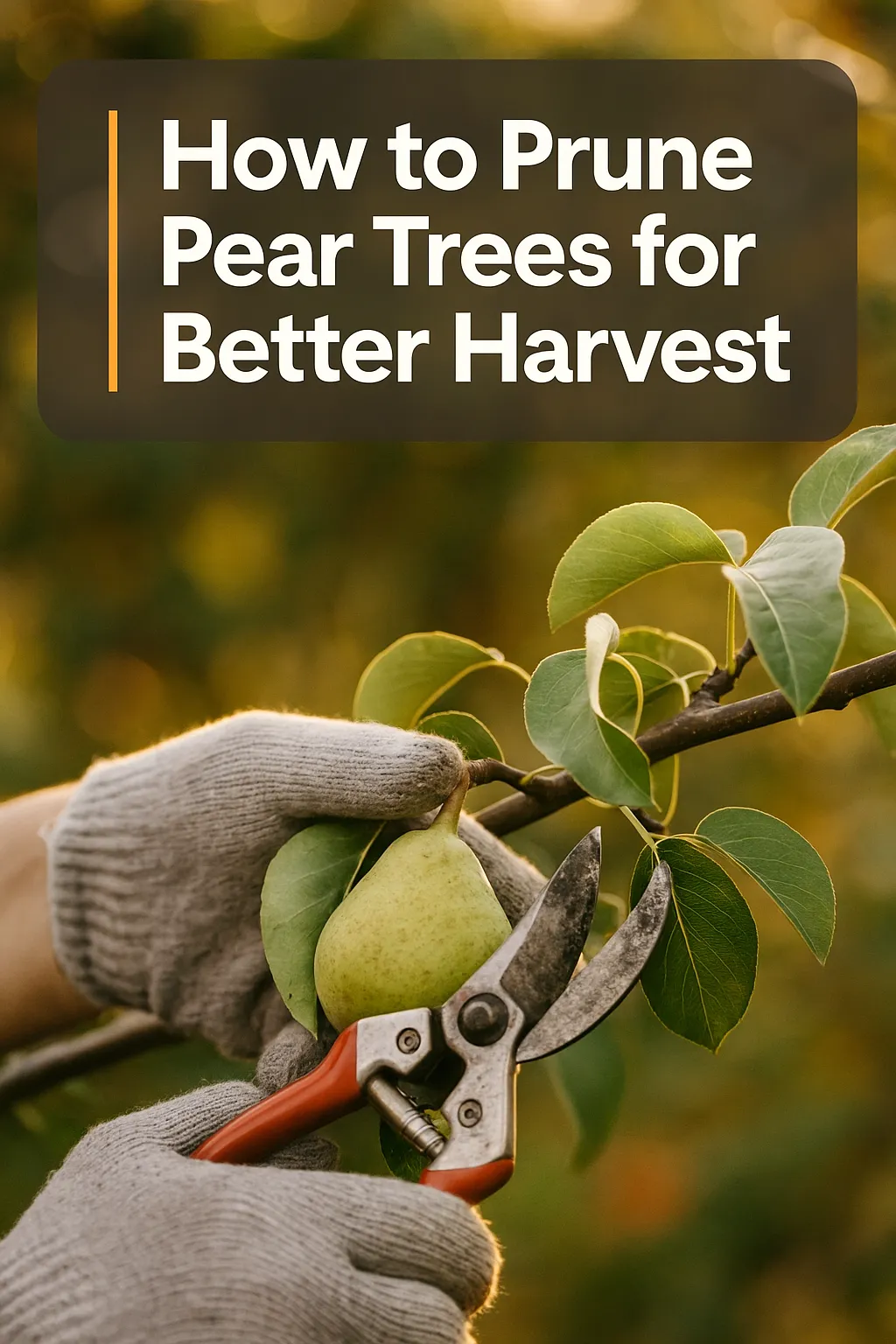 How to Prune Pear Trees for Better Harvest - How To Grow Plant