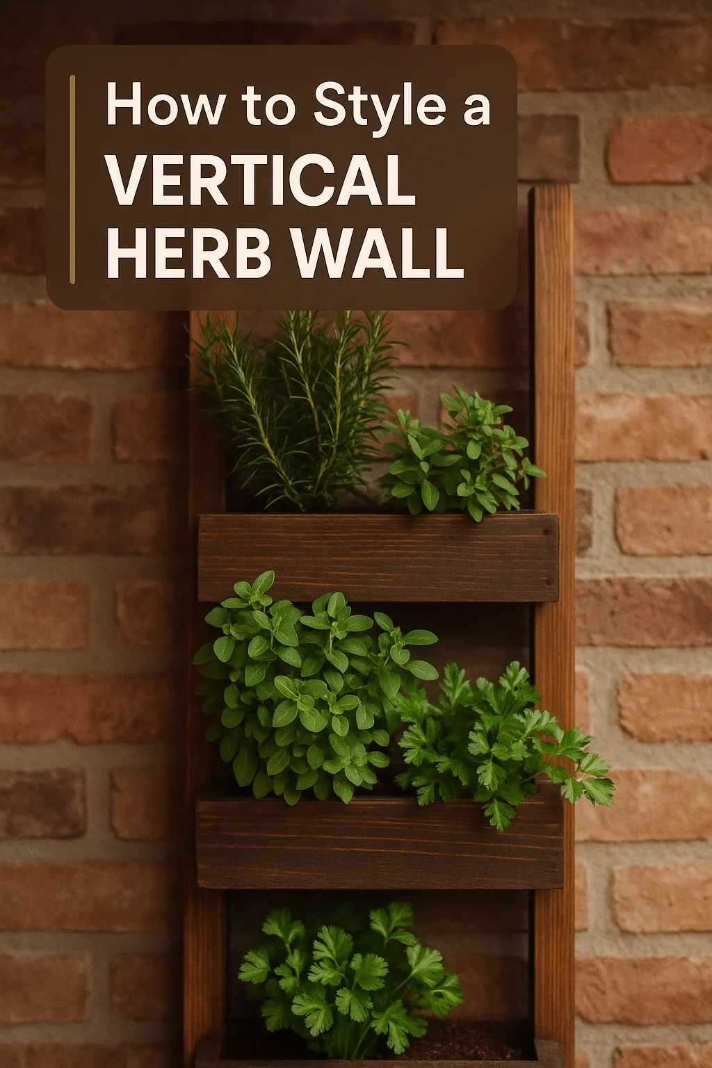 How to Style a Vertical Herb Wall - How To Grow Plant
