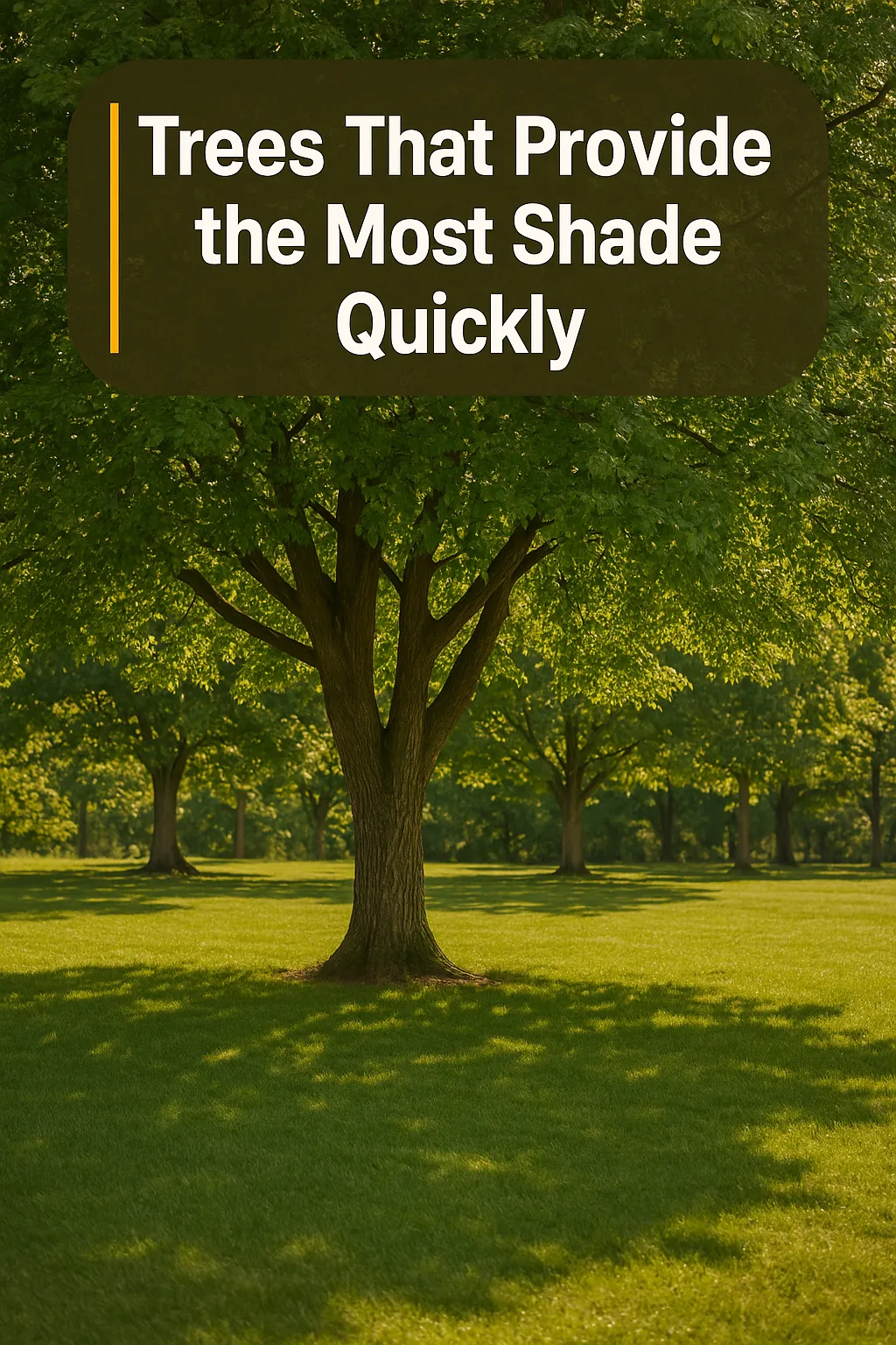 Trees That Provide the Most Shade Quickly - How To Grow Plant
