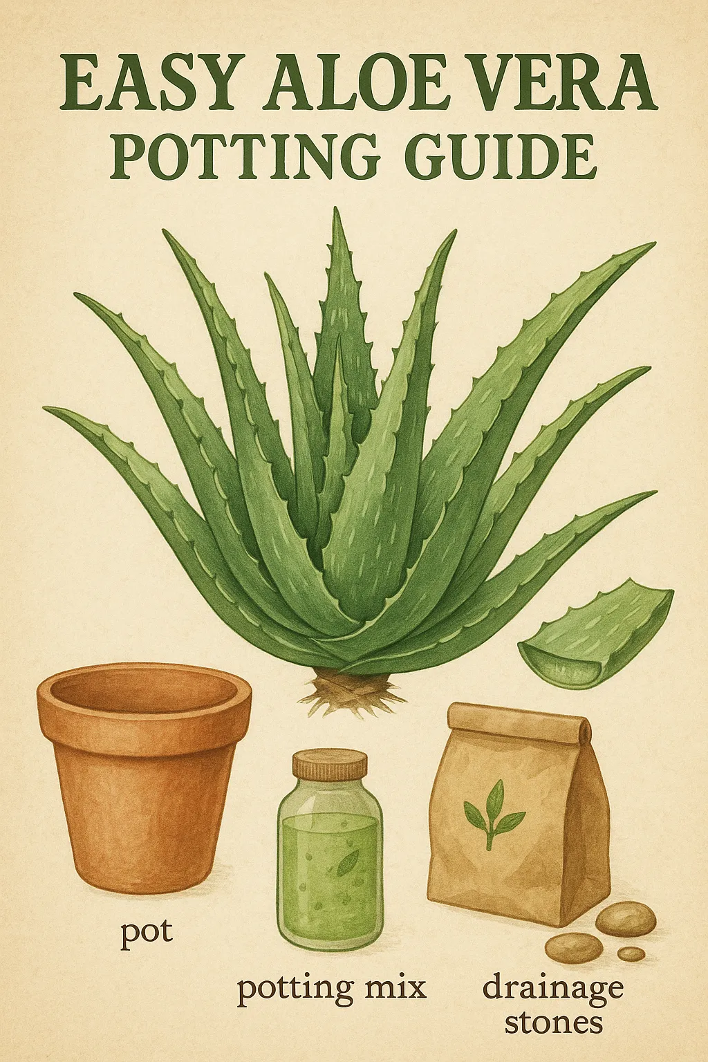 Easy Aloe Vera Potting Guide - How To Grow Plant
