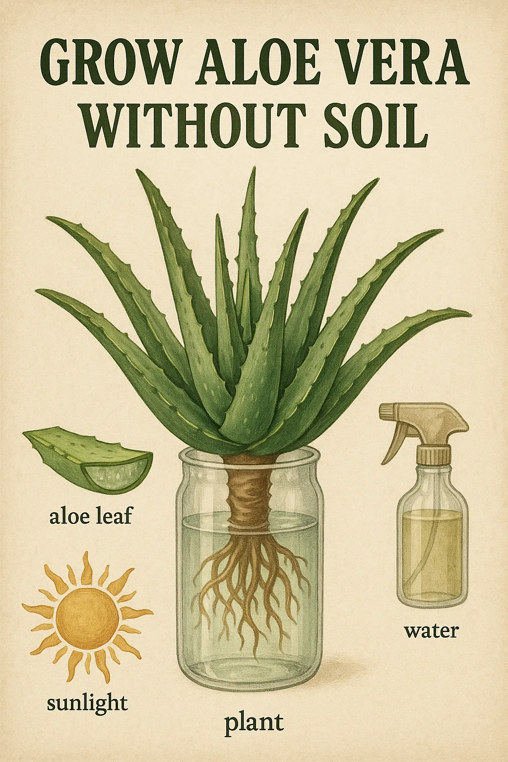 Grow Aloe Vera Without Soil - How To Grow Plant