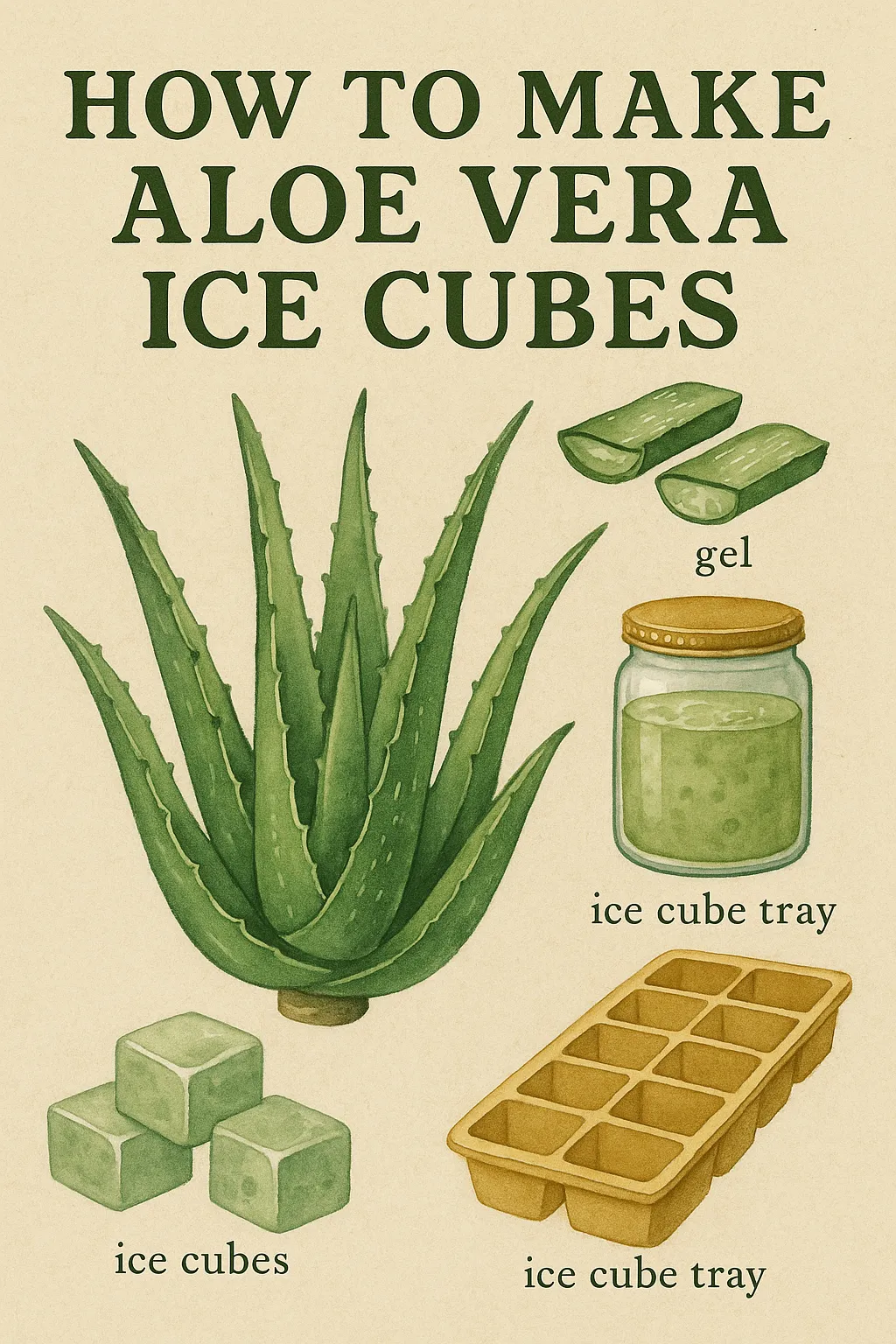 How to Make Aloe Vera Ice Cubes - How To Grow Plant