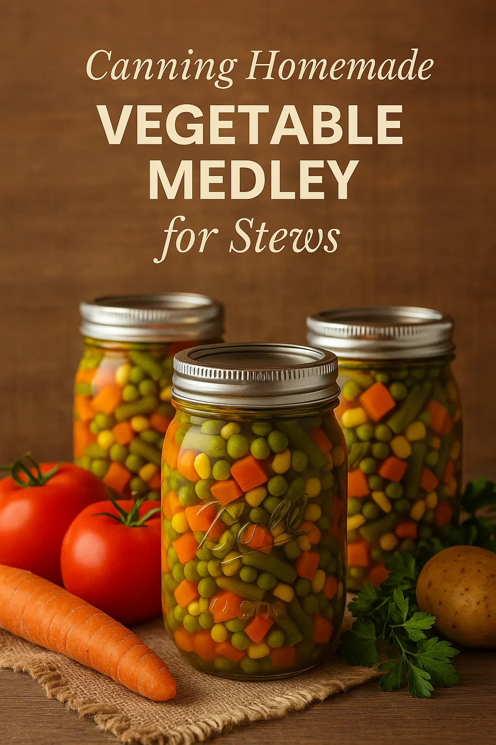 Canning Homemade Vegetable Medley for Stews - How To Grow Plant