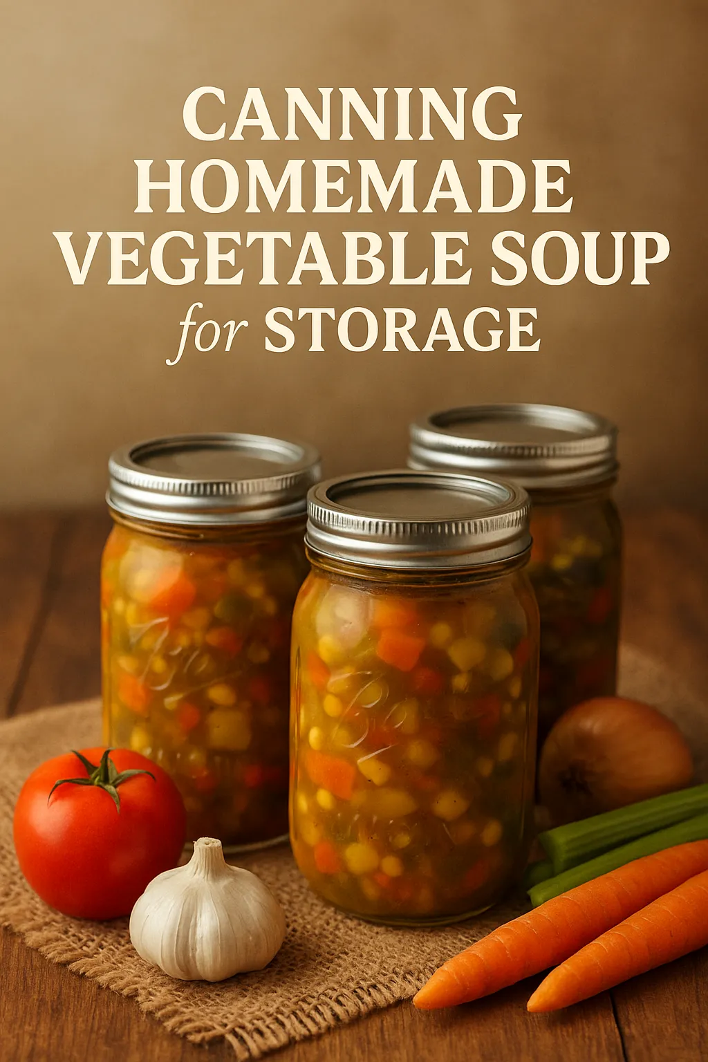 Canning Homemade Vegetable Soup for Storage - How To Grow Plant