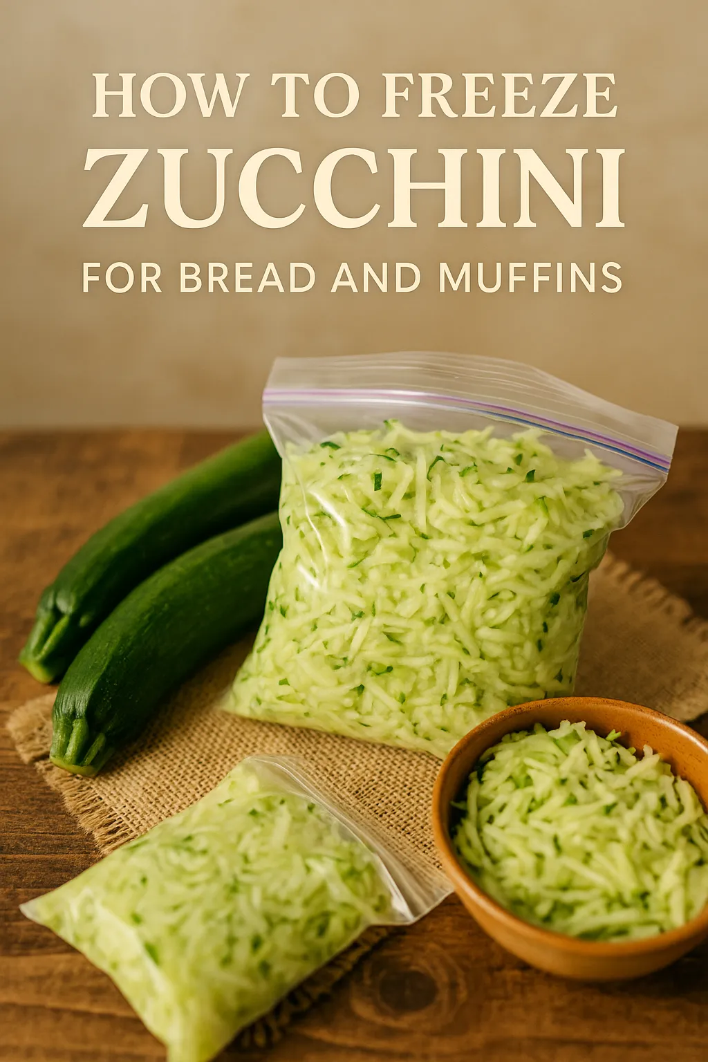 How to Freeze Zucchini for Bread and Muffins - How To Grow Plant