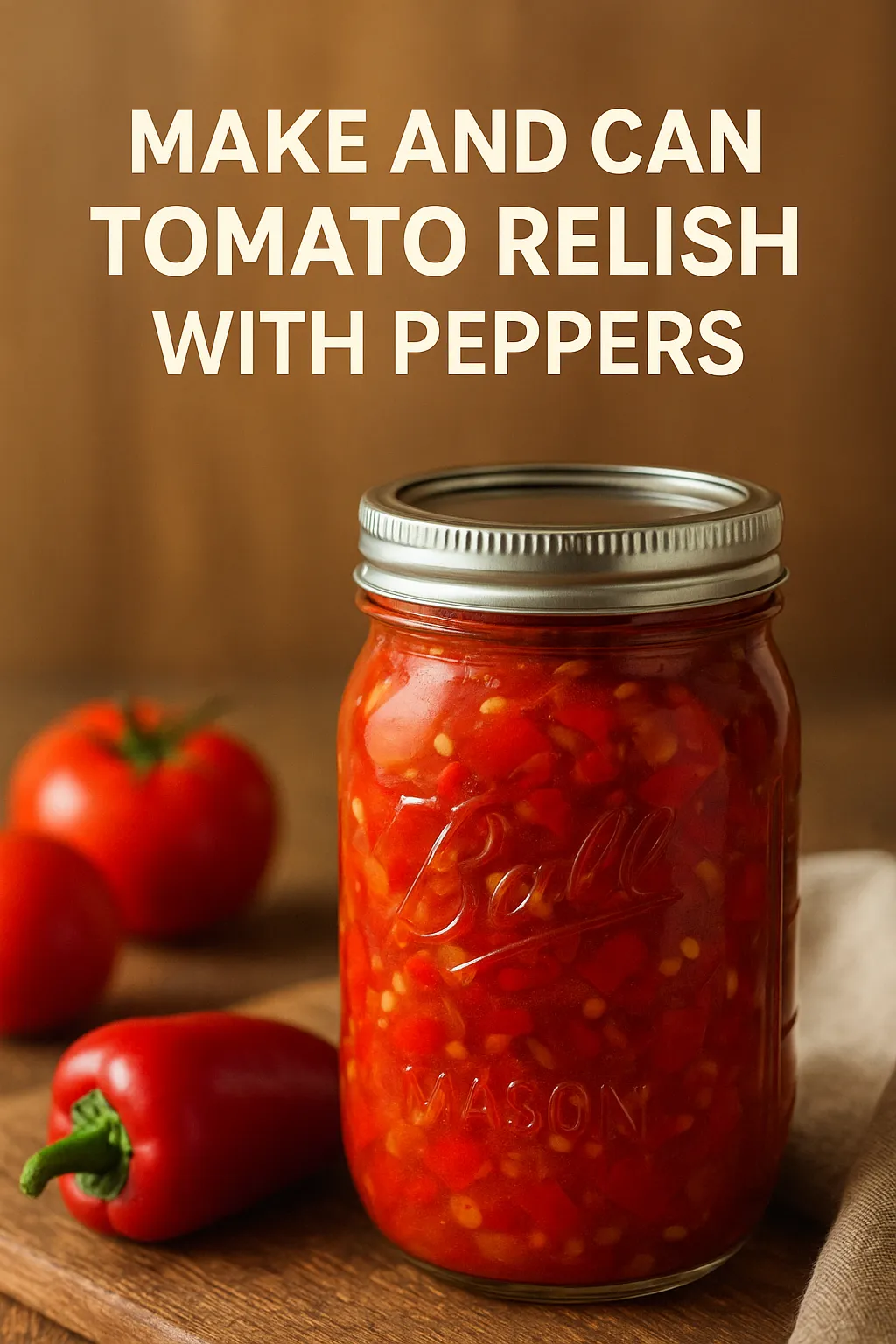 Make and Can Tomato Relish with Peppers - How To Grow Plant