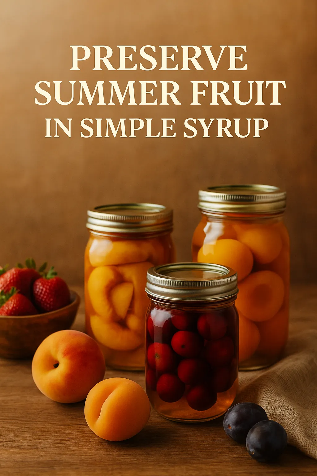 Preserve Summer Fruit in Simple Syrup - How To Grow Plant